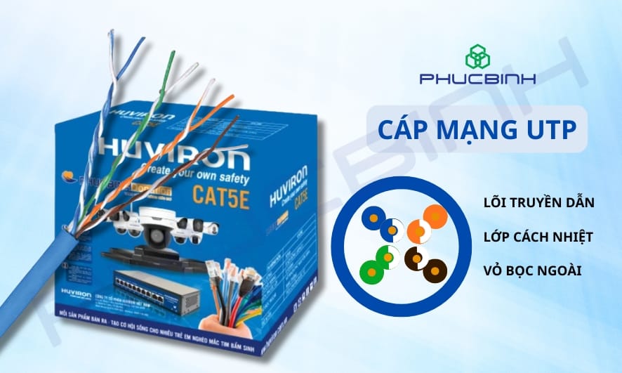 Phân biệt cáp mạng UTP và FTP – Cấu tạo và ứng dụng